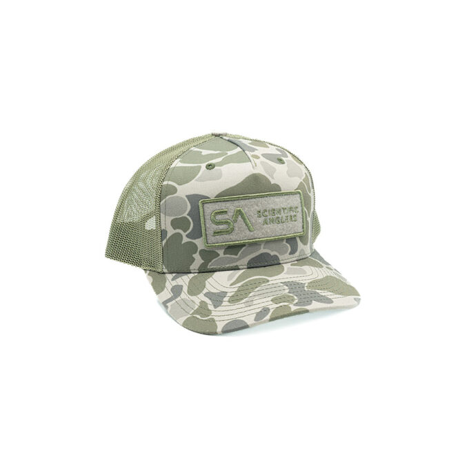 SA CAMO TRUCKER HAT | Scientific Anglers